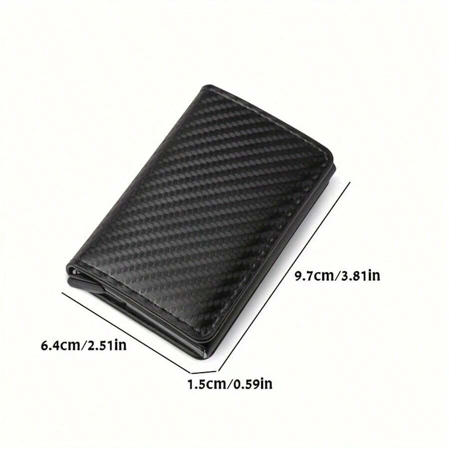 Men's Slim Magnetic Wallet Pop-Up Card Holder RFID Blocking Minimalist ...