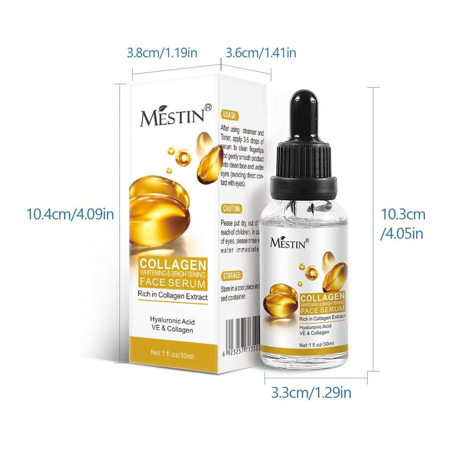 MESTIN Face Serum Shrink Pores Moisturizing Essence Liquid Facial ...