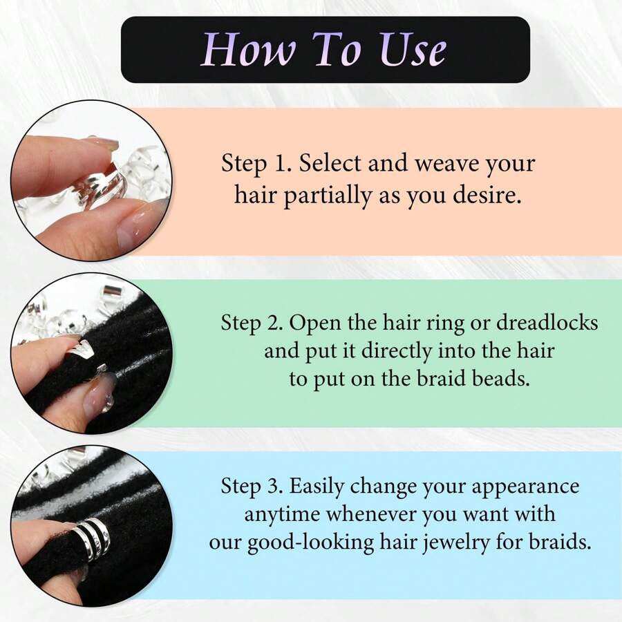 40 Pieces Gold Silver Hair Jewelry For Braids, Multi-Style Hair Cuffs ...