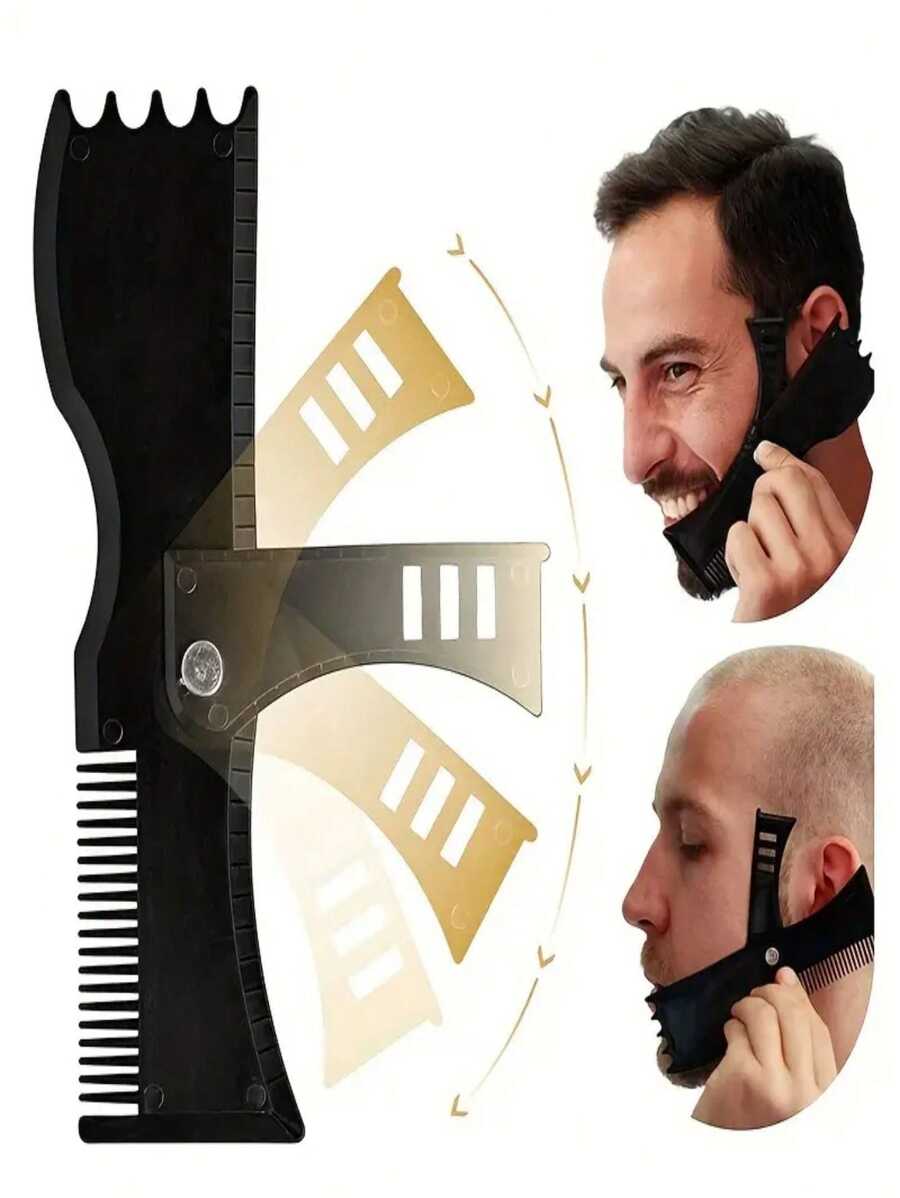 Adjustable Rotatable Beard Shaping Tool For Men - Easy Step-By-Step ...