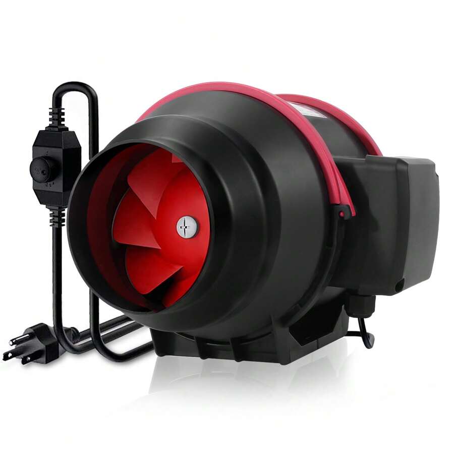 4"/6"/8" High Power Inline Duct Fan - HVAC Ventilation Extractor With ...