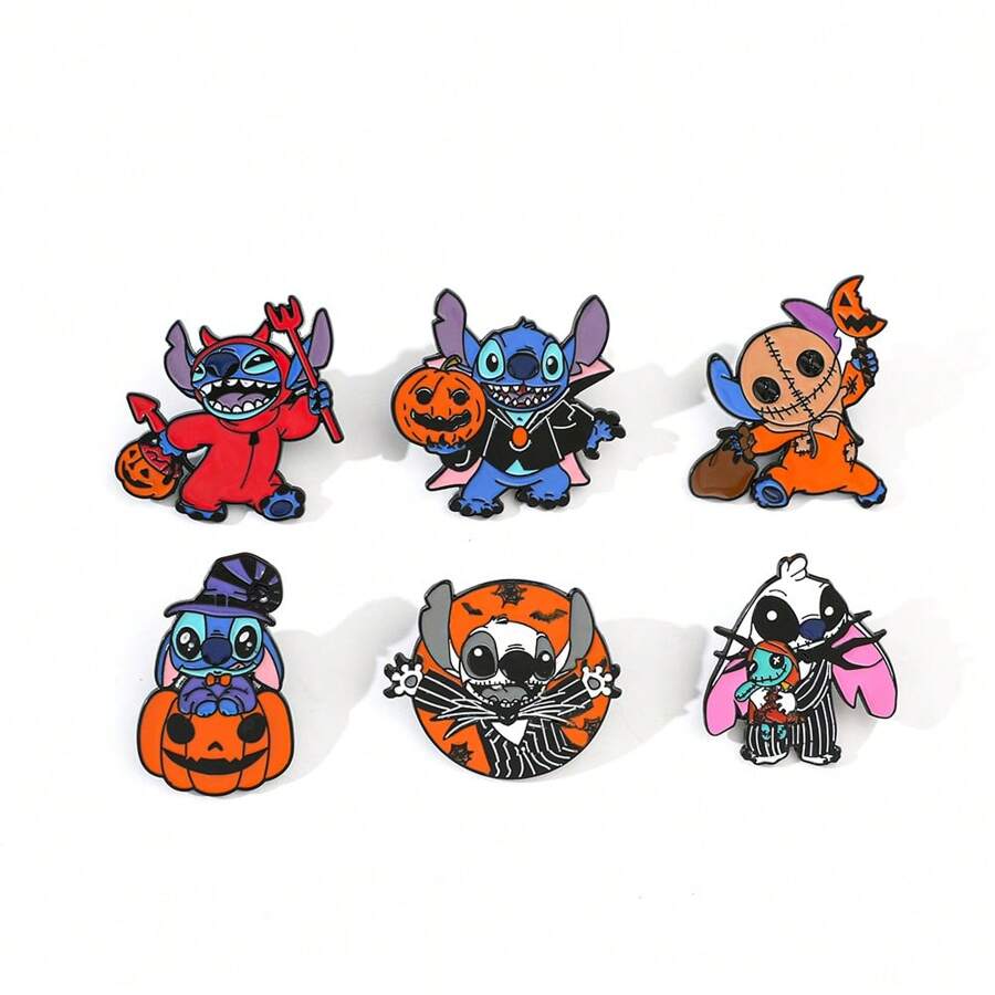 Disney Disney 1 Pc Funny Anime Lilo & Stitch Brooch Creative Stitch ...