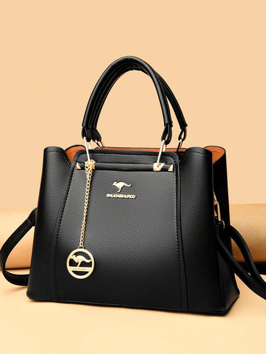 Luxus-Marken-Handtaschen aus weichem Leder für Damen, Designer-Handtaschen mit 3 Fächern ...