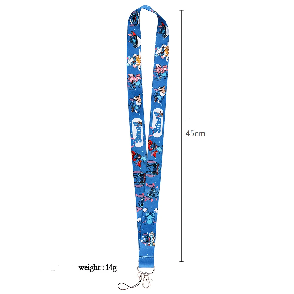 Stitch ID Card Holders Lanyards Girls Door Card Case Hanging Rope Badge ...