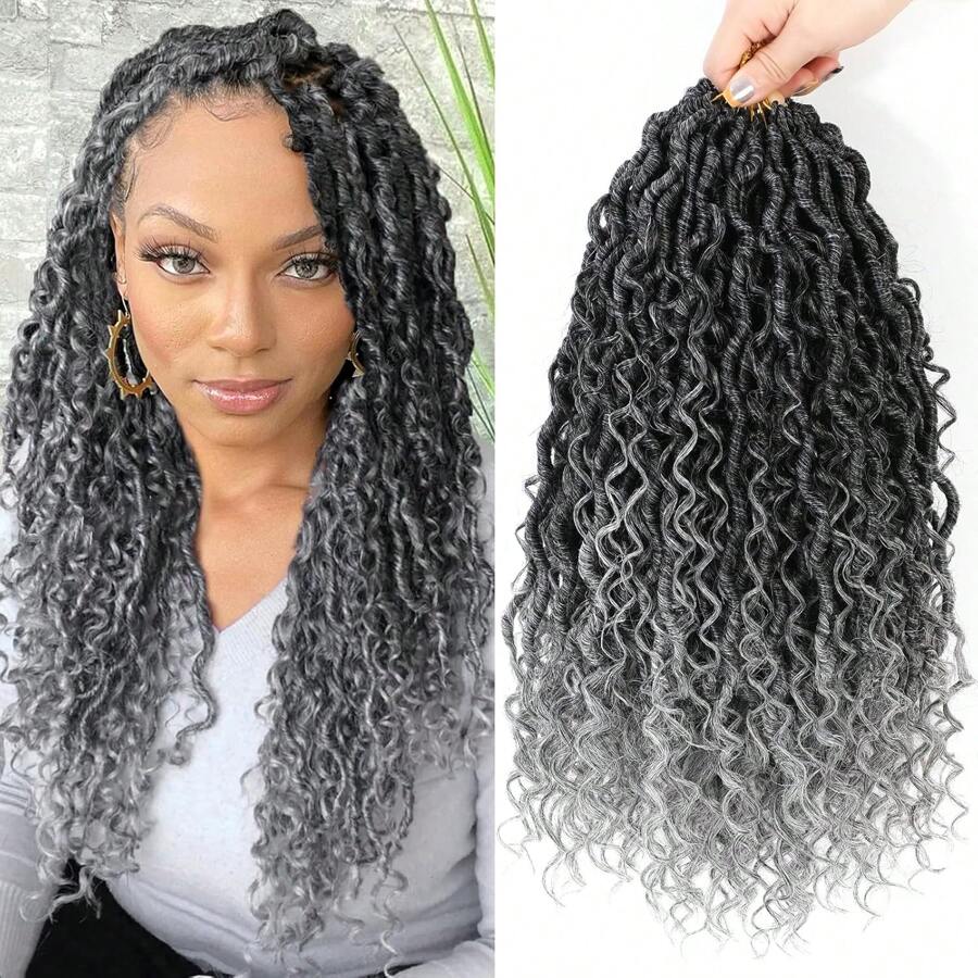 1/4 Packs Goddess Faux Locs Crochet Hair, Long Goddess Locs Crochet ...