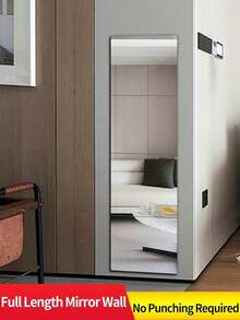 1/2/4pcs Square Mirror Wall Stickers, Easy To Install Frameless Mirror ...