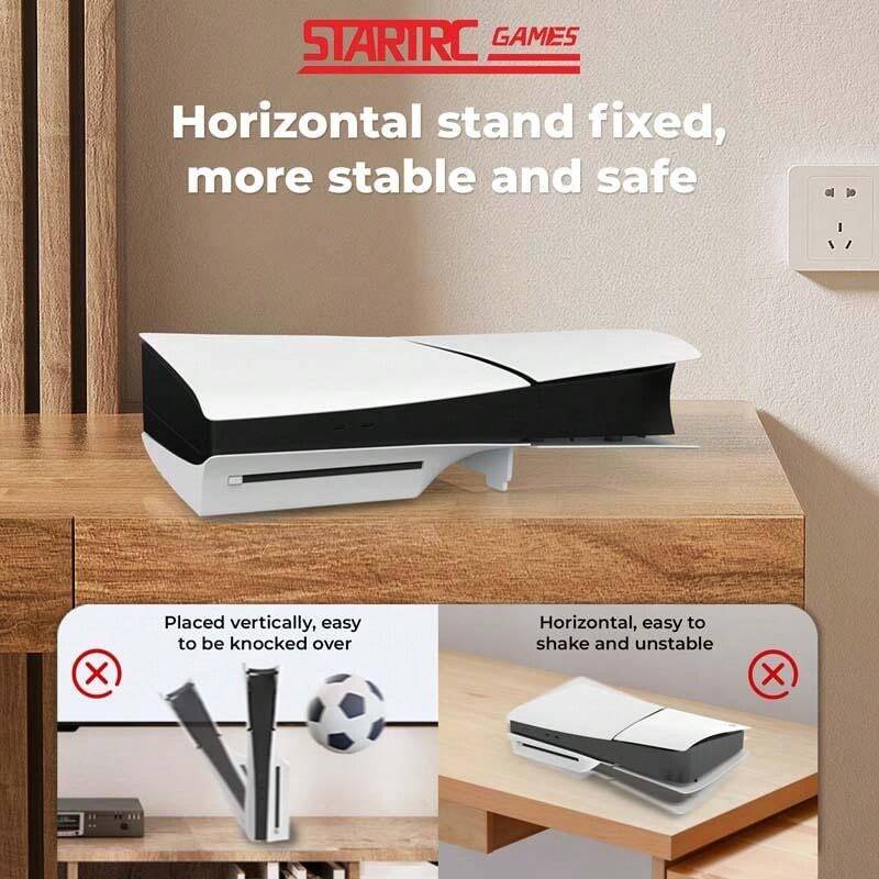 PlayStation 5 Slim Console Horizontal Stand Desk Mount For PS5 Slim ...