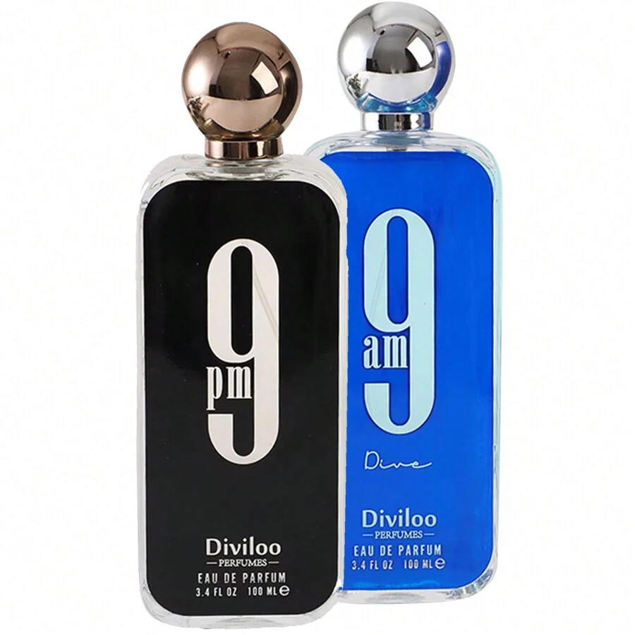 9AM/9PM By Diviloo Perfumes Fragrance, Mens Cologne 3.4 EDP Bundle ...