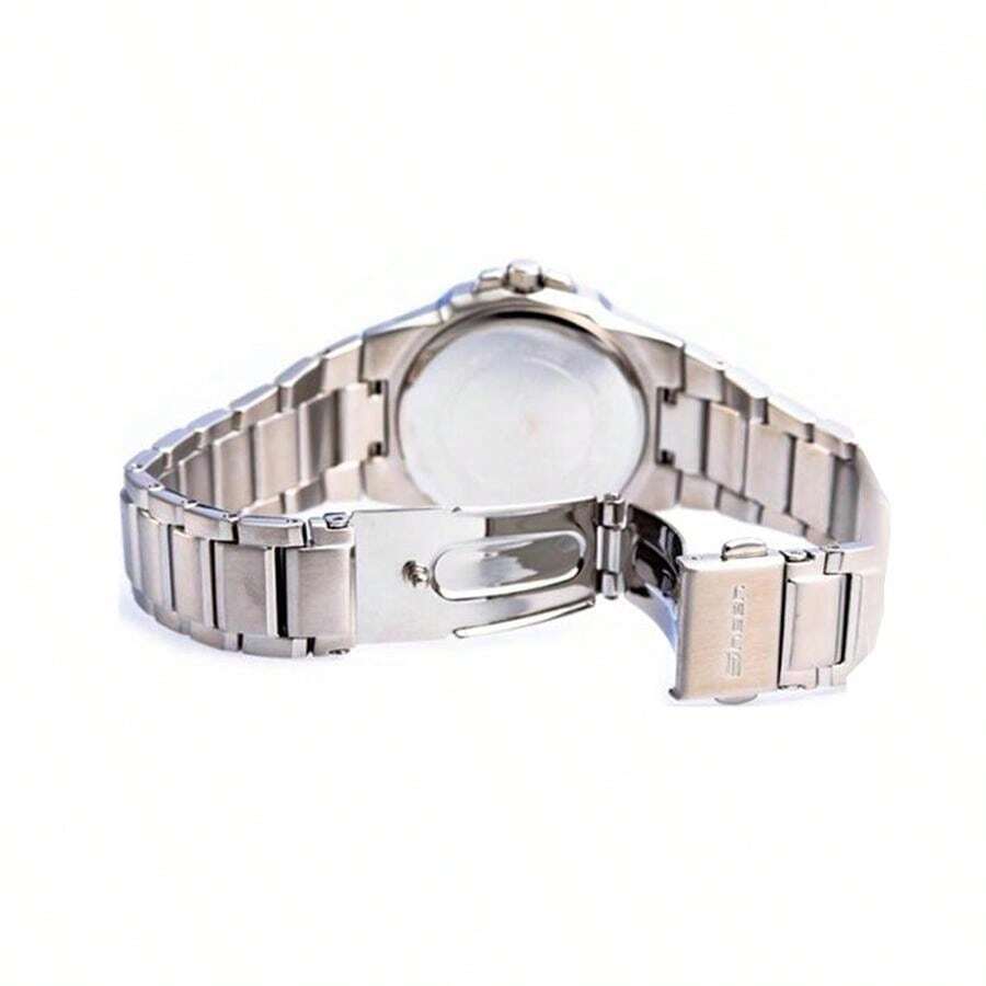 Casio SHEEN Waterproof Stainless Steel Strap Analog Mother Of Pearl ...