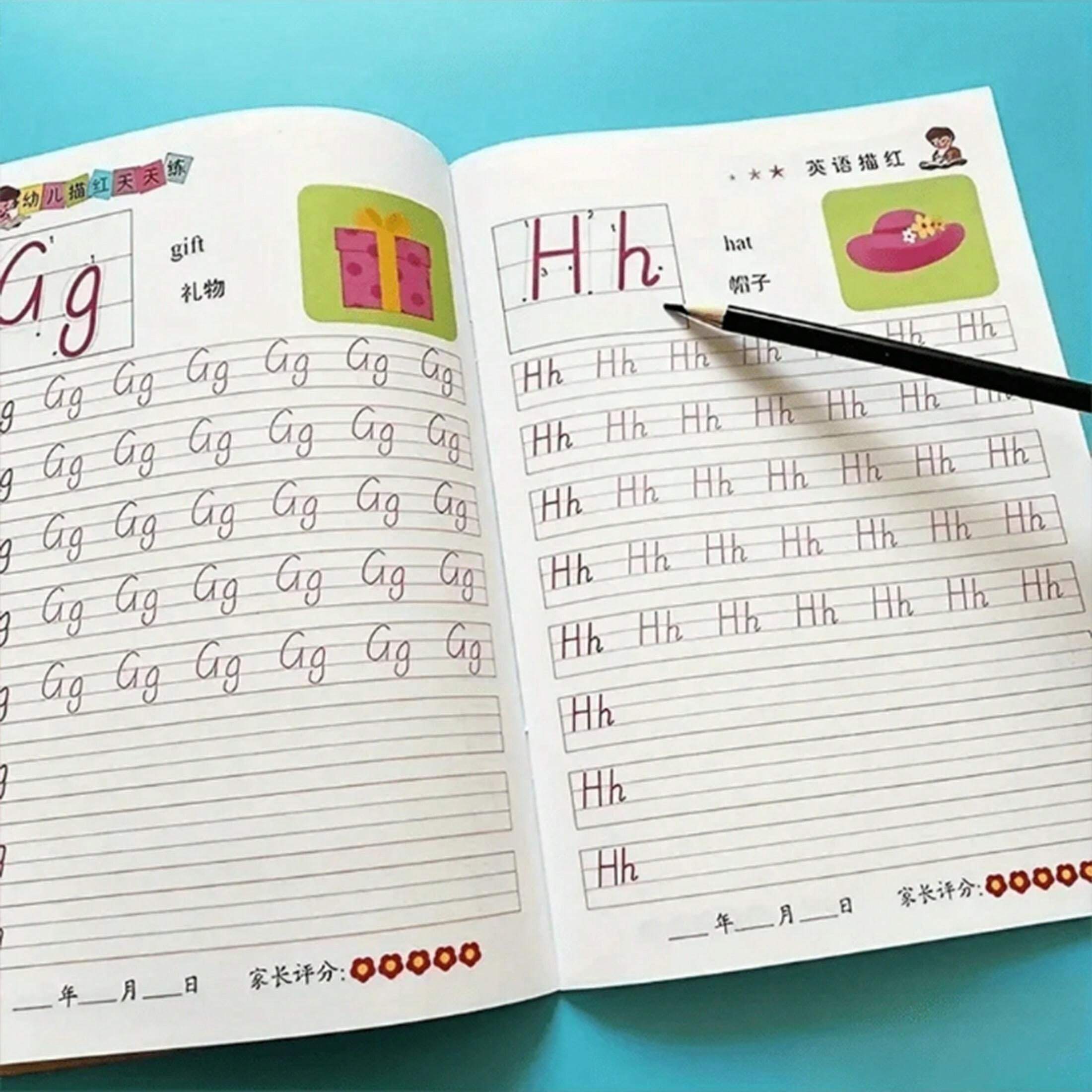 1 Libro de ejercicios de escritura para principiantes -26 letras ...