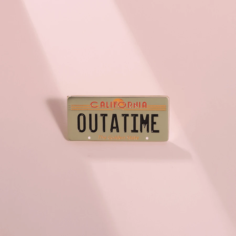 Personalized Billboard Shape, Time Travel License Plate Badge: A ...