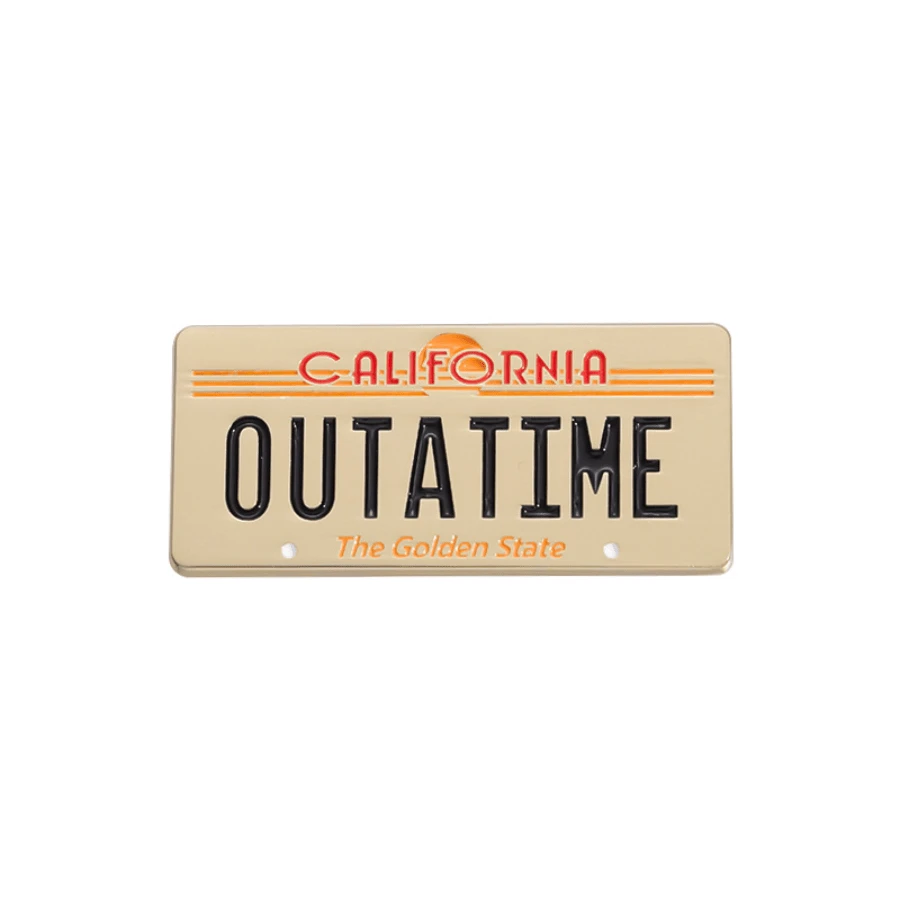 Personalized Billboard Shape, Time Travel License Plate Badge: A ...