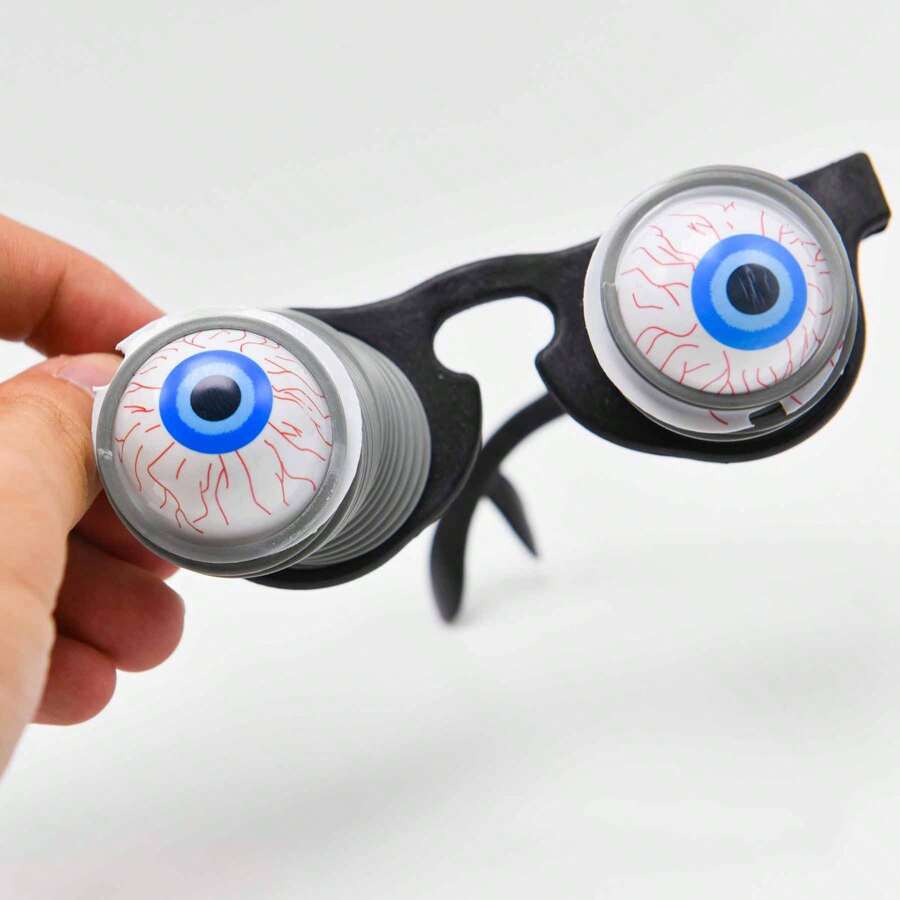 Halloween Party Prop Novelty Spring Eye Glasses Funny Bulging Eyeball ...