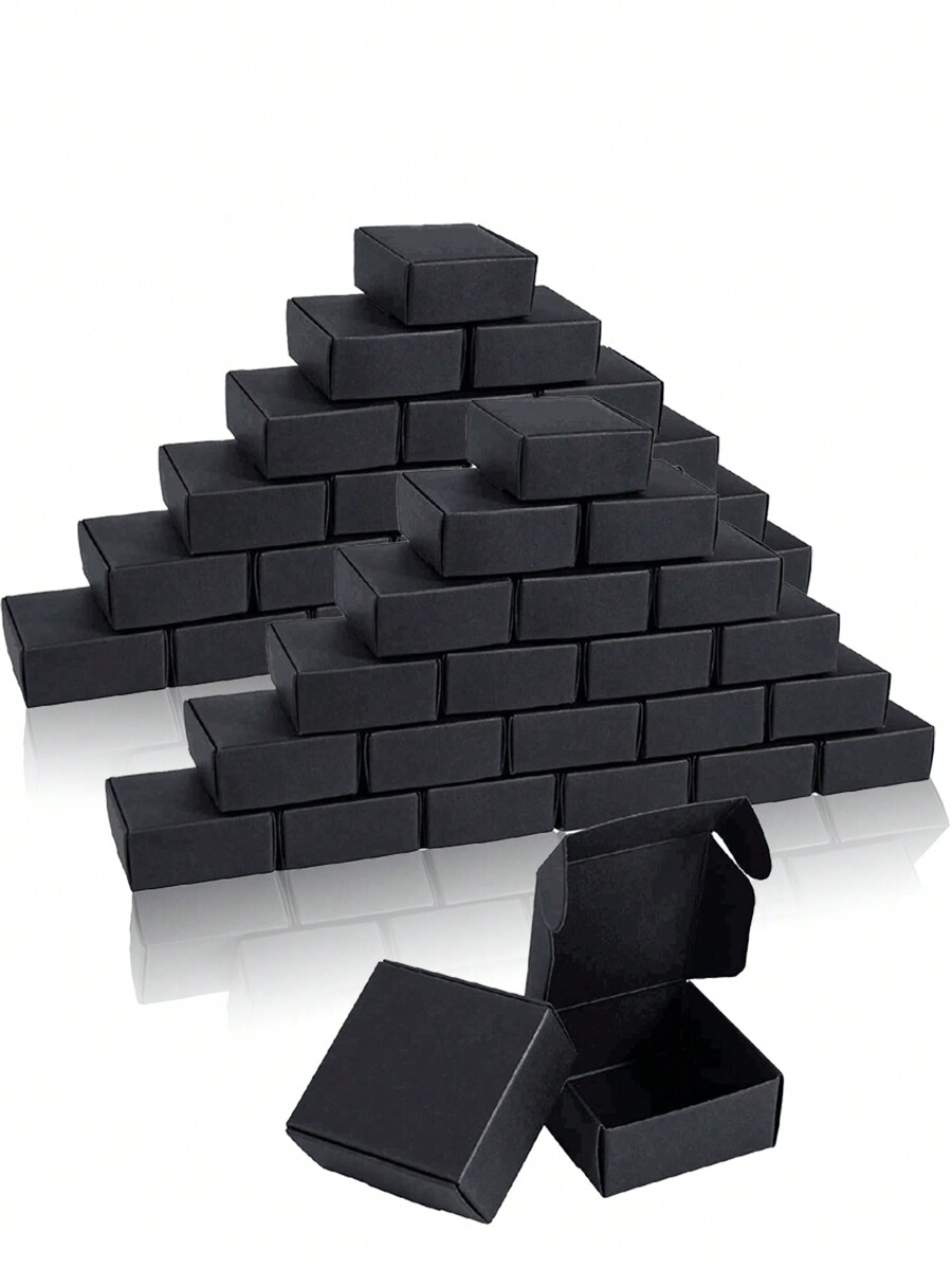 50pcs/10pcs Solid Color Box 2.16 Inch * 2.16 Inch * 0.98 Inch Mini Box ...