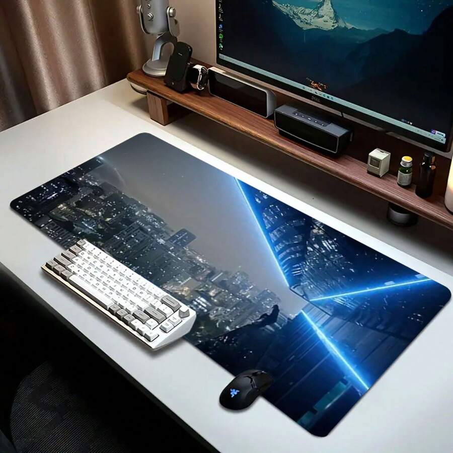 Urban Nightscape Mouse Pad Waterproof Mouse Pad Desktop Pad Large ...