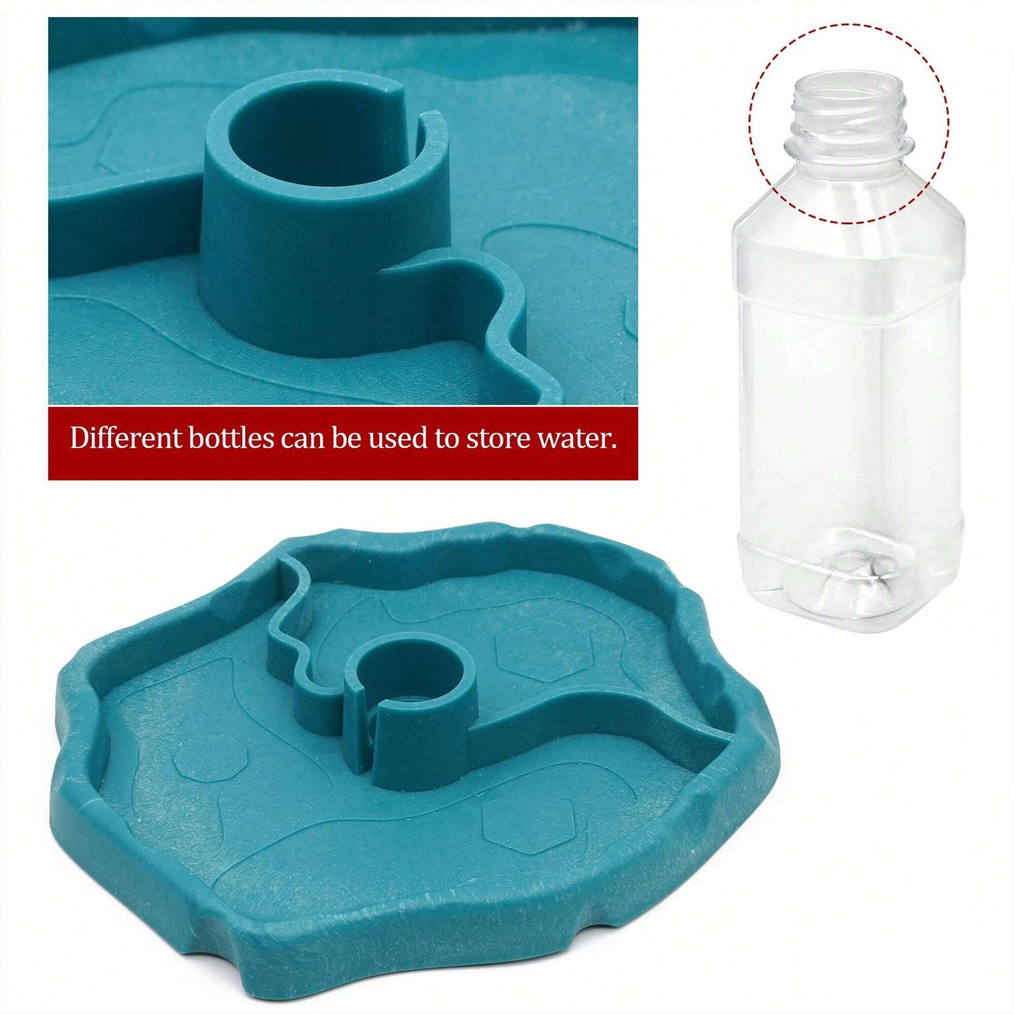 Reptile Water Bottle Automatic Reptile Food And Water Dish Bowl Turtle ...