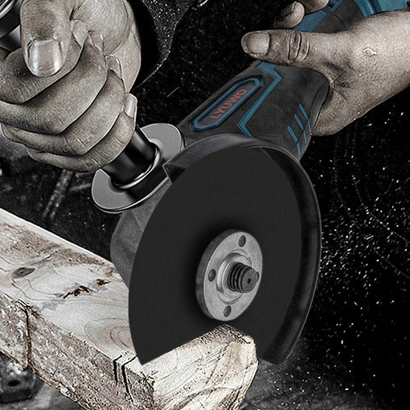 LYUWO LYUWO Electric Tool 100mm Brushless Angle Grinder, Rechargeable ...