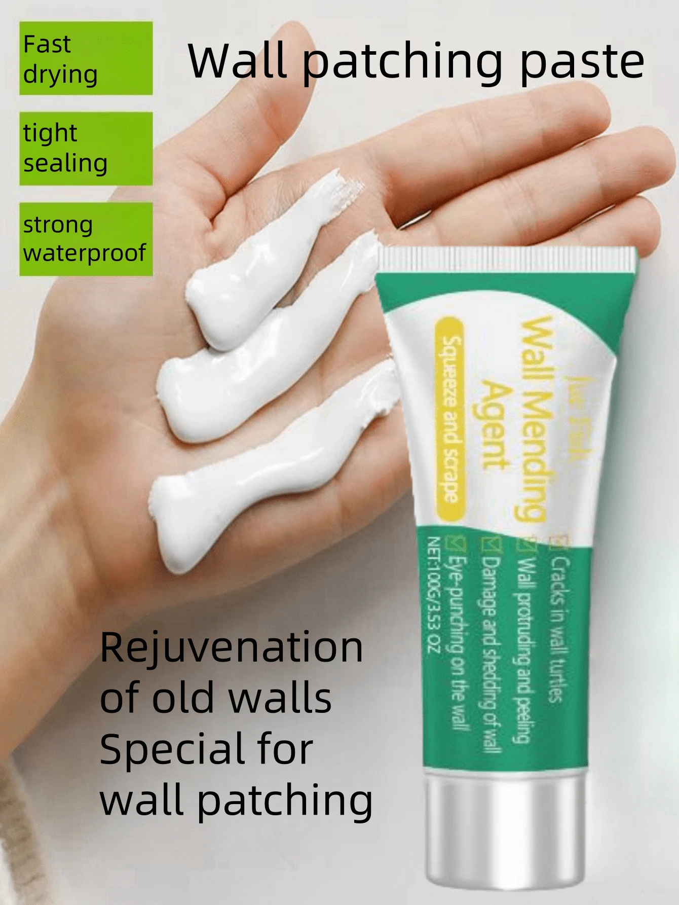 Wall Repair Putty - Home Wall Crack, Nail Hole, Repair Filler, Water ...