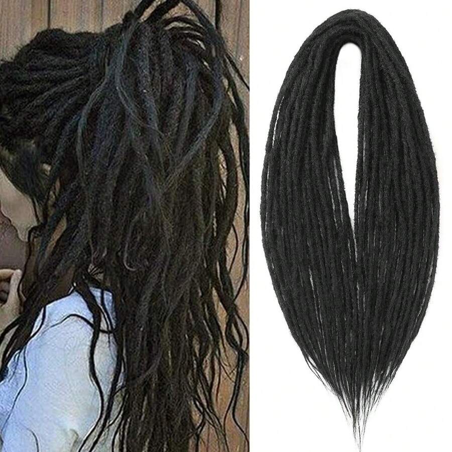 Double Ended Dreadlocks Synthetic Straight Ends Double Ended Dreadlock ...