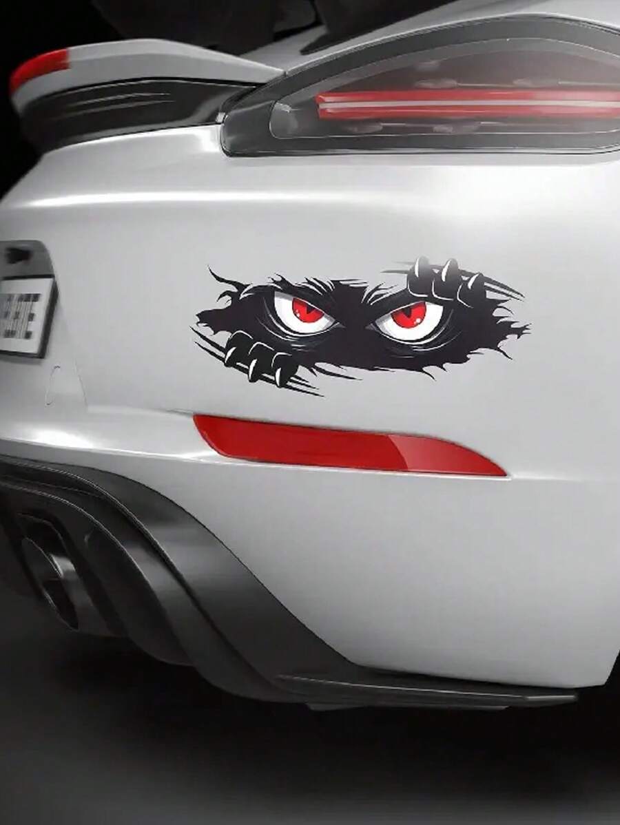 Peeking Monster Angry Eyes Car Decals, Funny Monster Stickers For Cars ...
