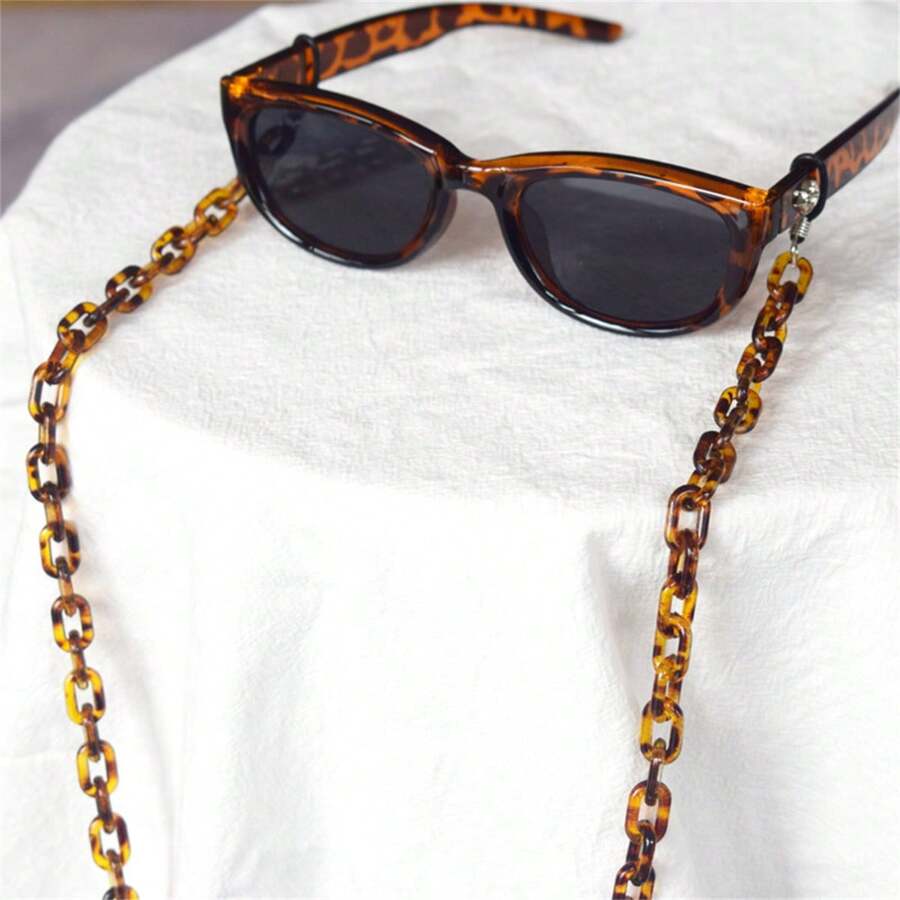 1pc Sexy Acrylic Leopard Print Eyeglass Chain, Sunglasses/Reading ...