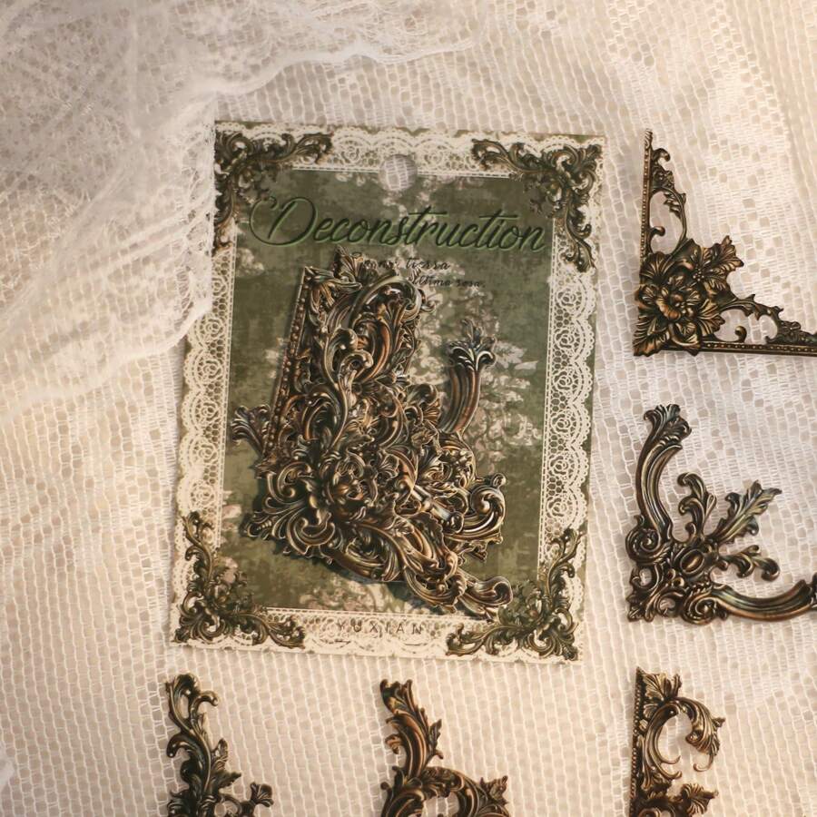 24pcs/Pack Vintage Corner Stickers French Court Style Self-Adhesive ...