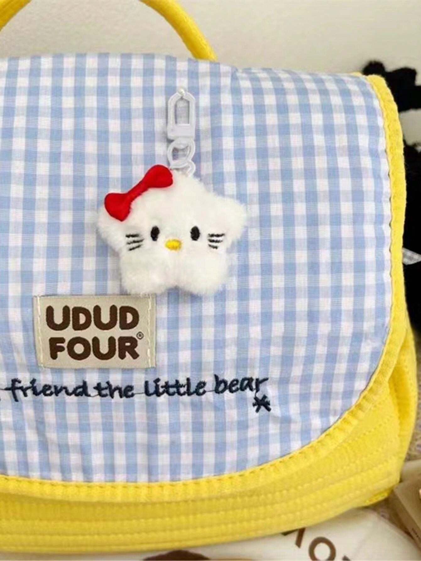 Sanrio Cartoon Kawaii Hello Kitty Little Star Plush Keychains Pendant ...