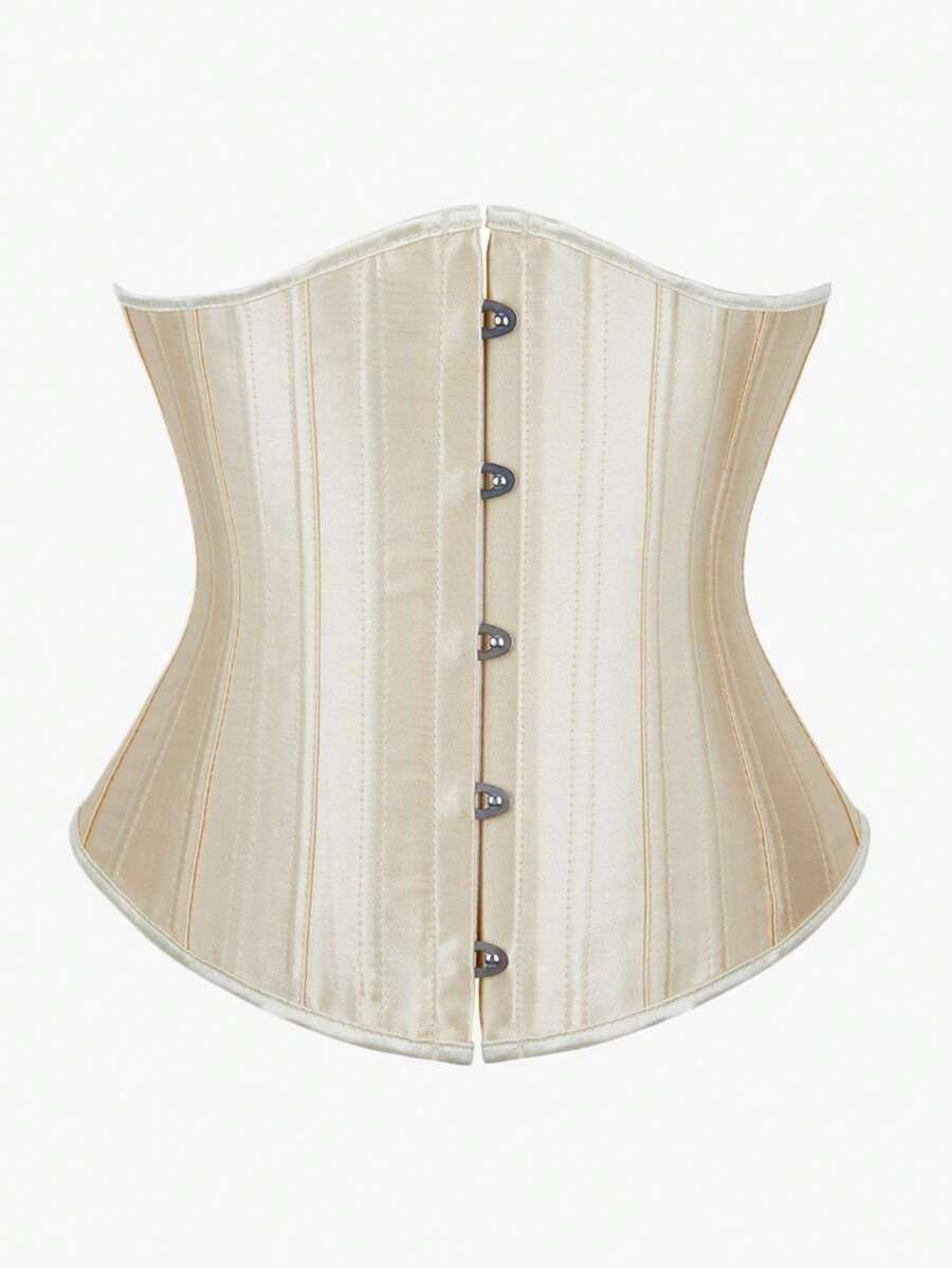 Palace Style Short Torso Shaper - 26 Steel Bones Waist Cincher Bodysuit ...