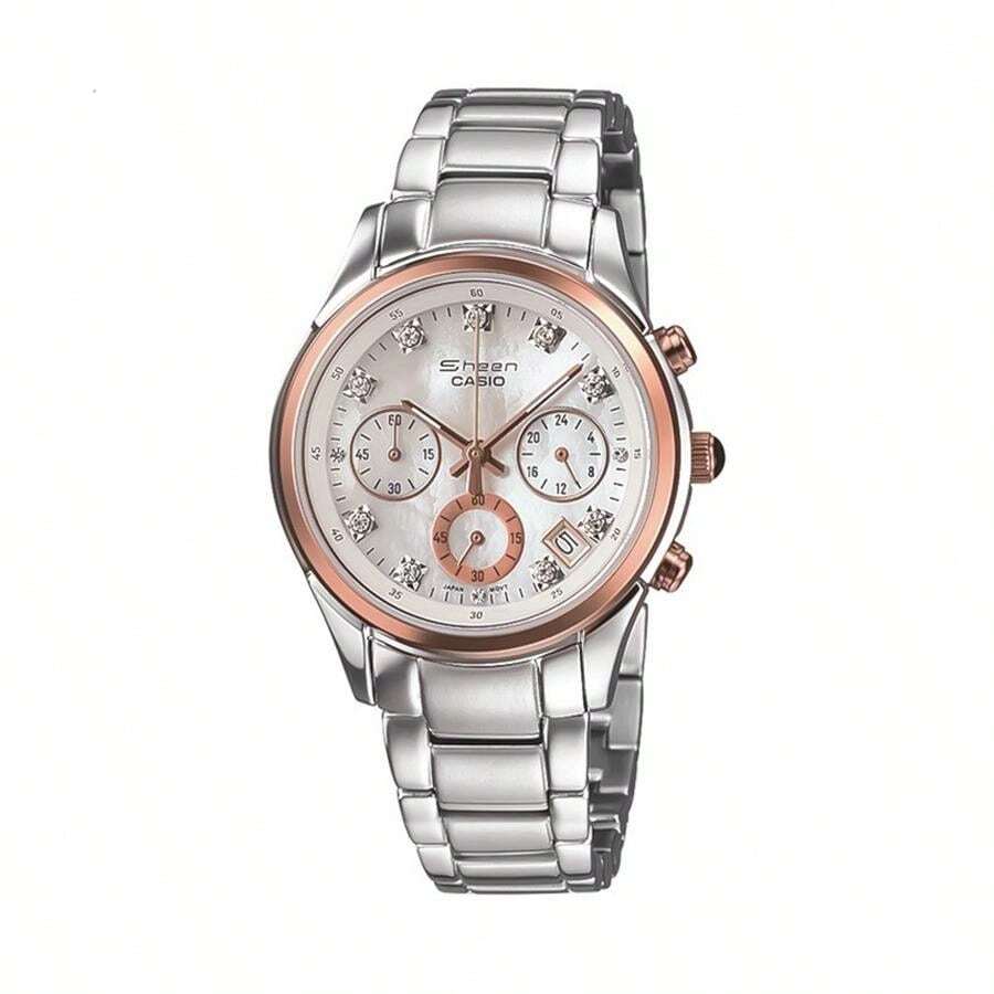 Casio Casio Edifice Sheen Chronograph Diamonds Design Ladies Watch SHN ...