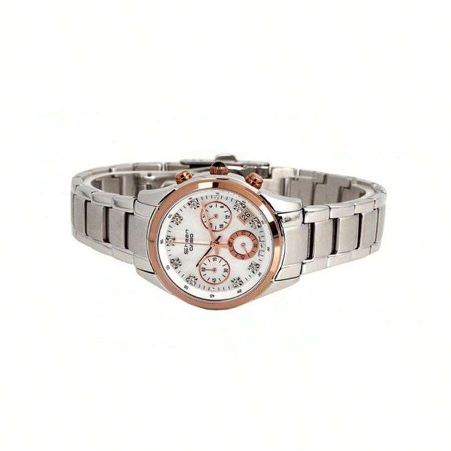 Casio Edifice Sheen Reloj de Señora Diseño de Cronógrafo con Diamantes ...