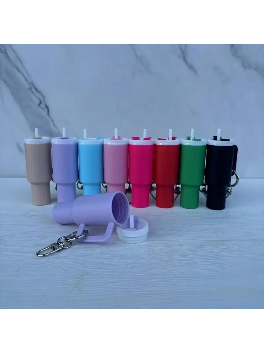 Mini Cup Tumbler Keychains With Straw - Detachable, Portable & Stylish ...