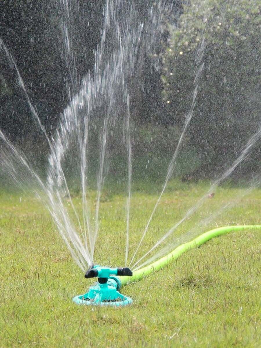3-Arm Rotating Garden Lawn Sprinkler, Automatic Irrigation Sprinkler ...