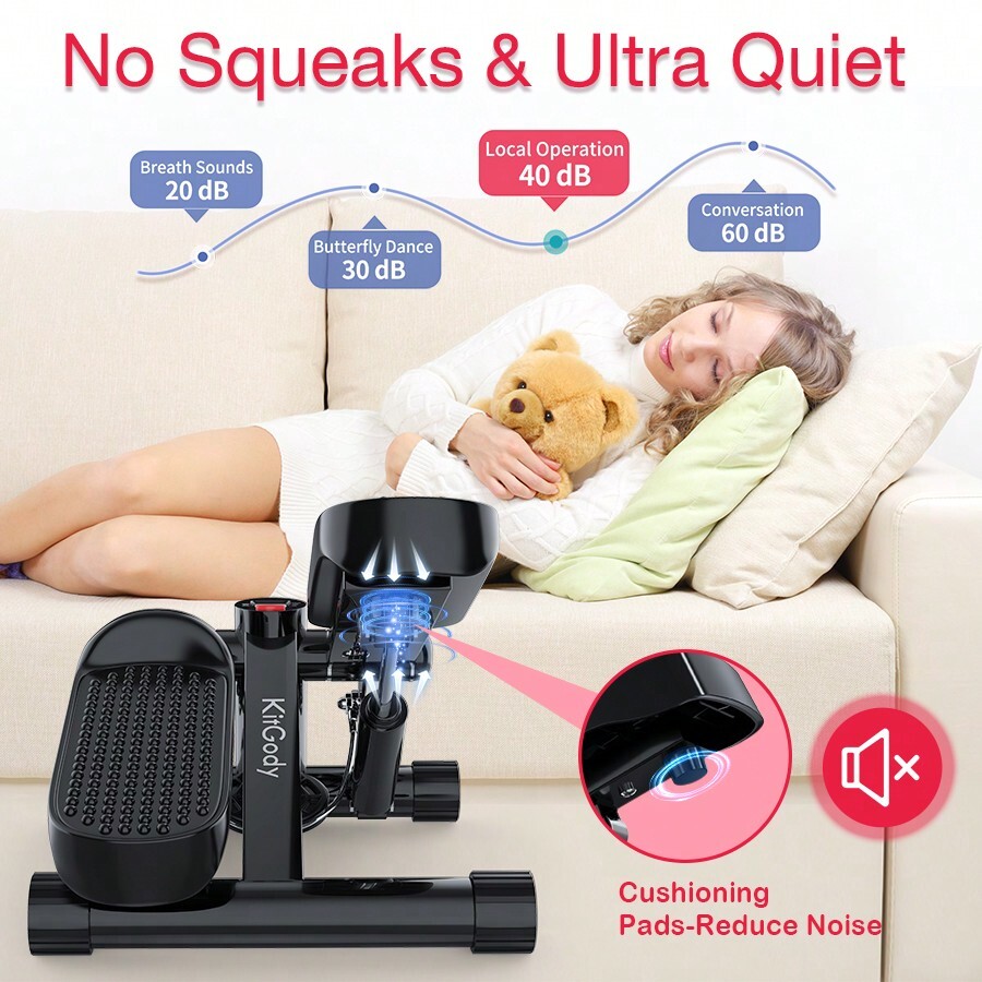 Stepper & Home, Mini Stepper With Resistance Band, Stair Stepper With ...