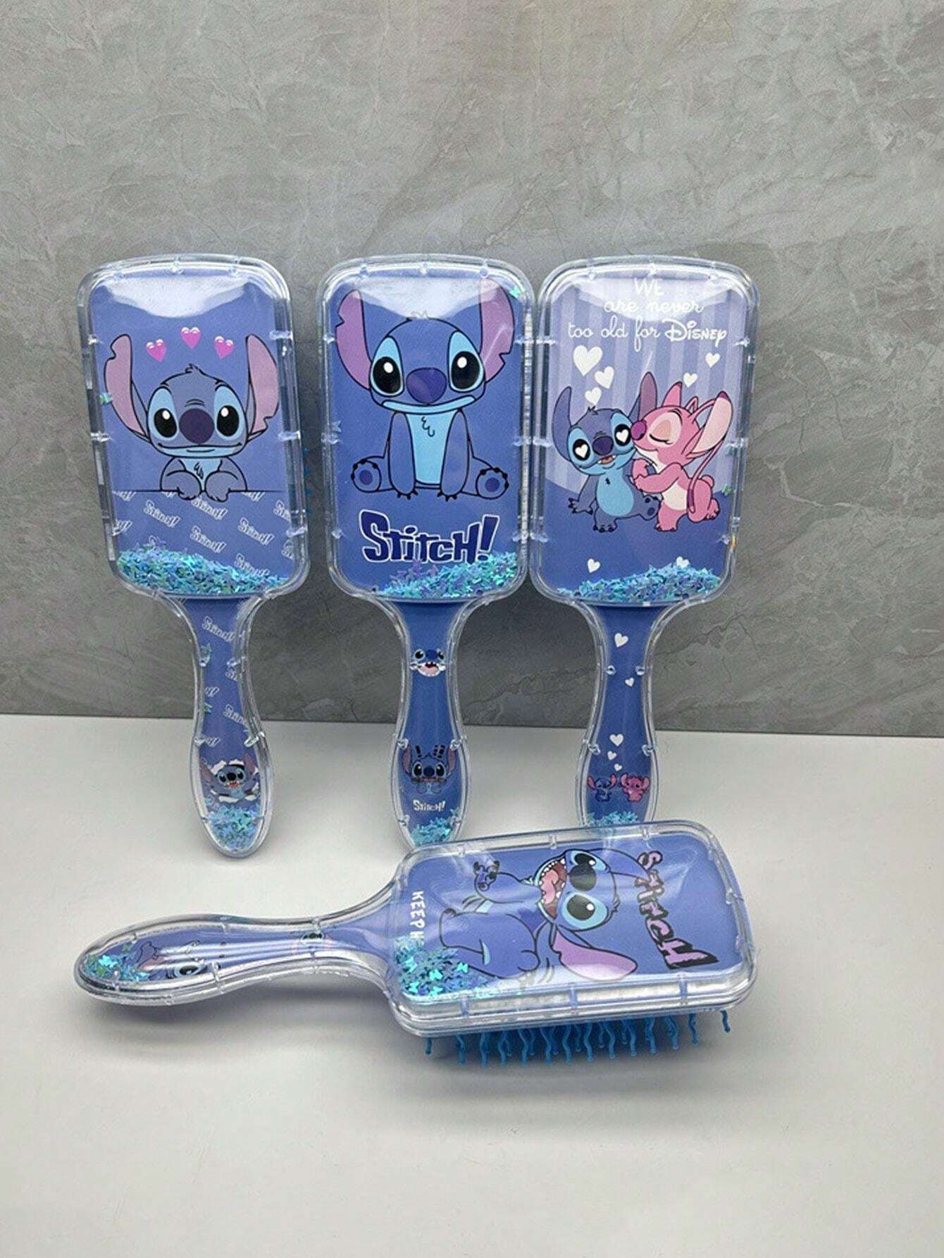 1Pc Disney Random Style Stitch Kawaii Hairdressing Comb Anime ...