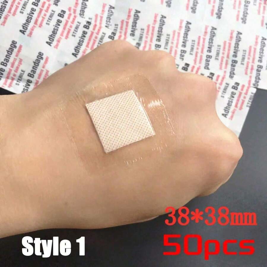 50 Pieces Of Waterproof Wound Dressing, Medical Bandage, Wound Care ...