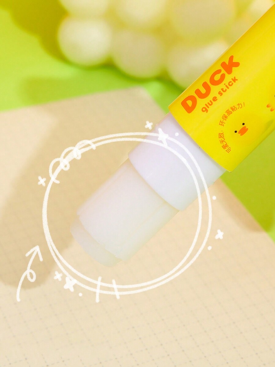TOCHAIN 1pc/Set Cute Duck Shaped Solid Glue Stick, High Viscosity ...
