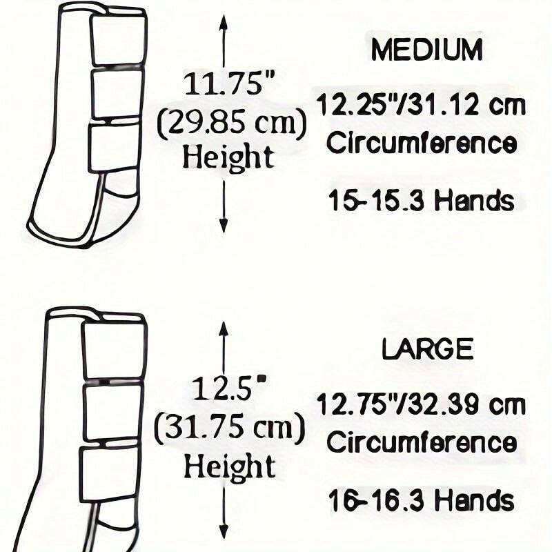 1 Pair Horse Sport Medicine Front Shock-Absorbing Boots, All-Round ...