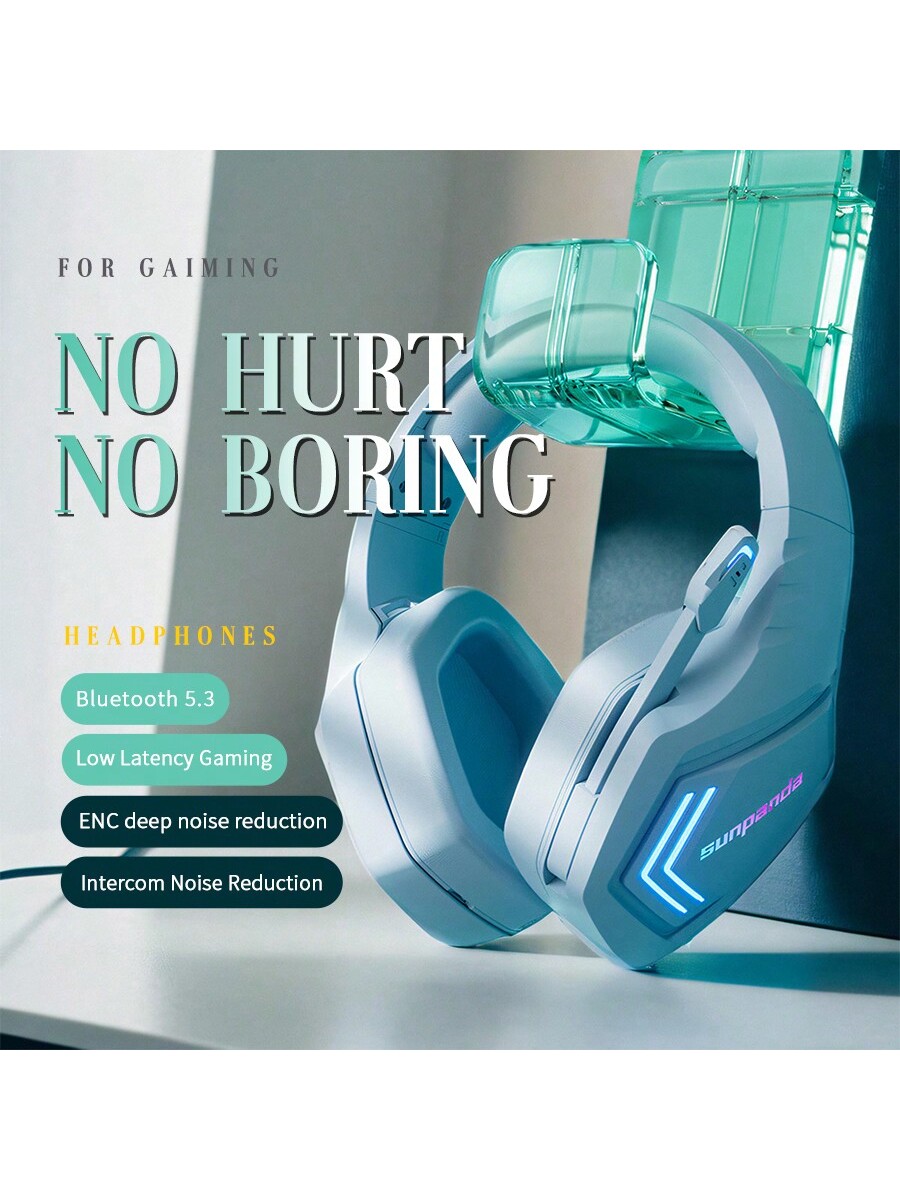 Wireless Gaming Bluetooth Headset Headset Noise Cancellation Headset ...