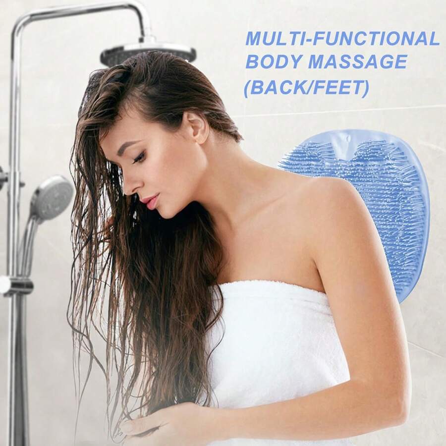 Shower Foot Scrubber Mat In Shower,Back Scrubber For Shower Washer Wall ...