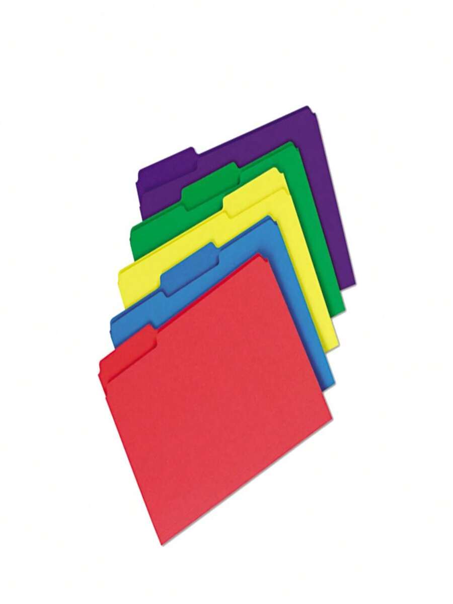 Heavyweight File Folders - Letter, Assorted | SHEIN USA