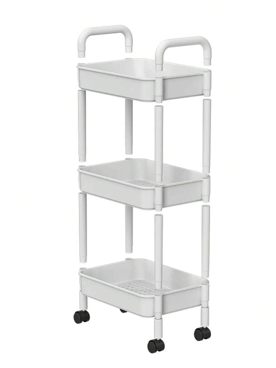 4-Tier Thick Slide Out Storage Rack, Multi-Functional Narrow Slim ...