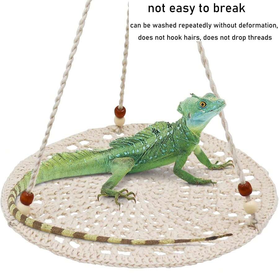 1pc Lizard Hammock Reptile Swing Suspension Bed, Bearded Dragon ...
