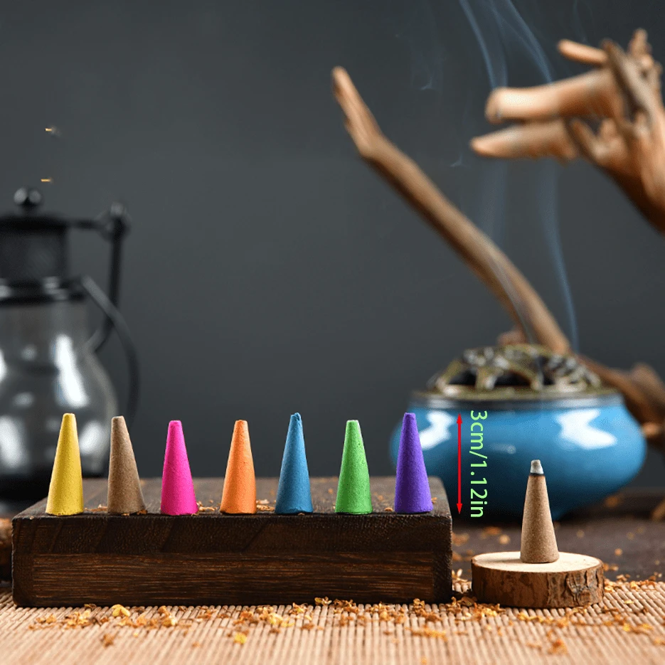 Cônes d'encens en sachet, disponibles en plus de dix parfums, offrant ...