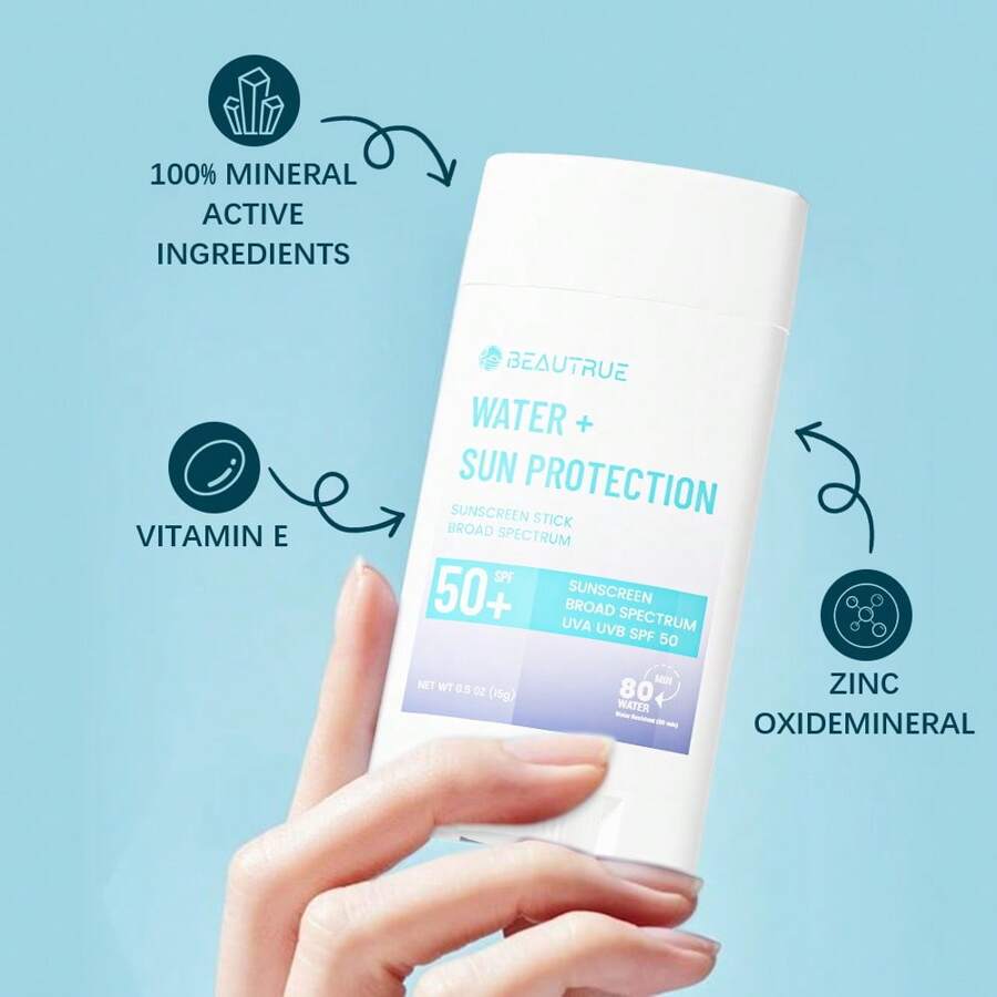 15g 0.53oz Barra protectora solar SPF 50 de amplio espectro + ácido ...