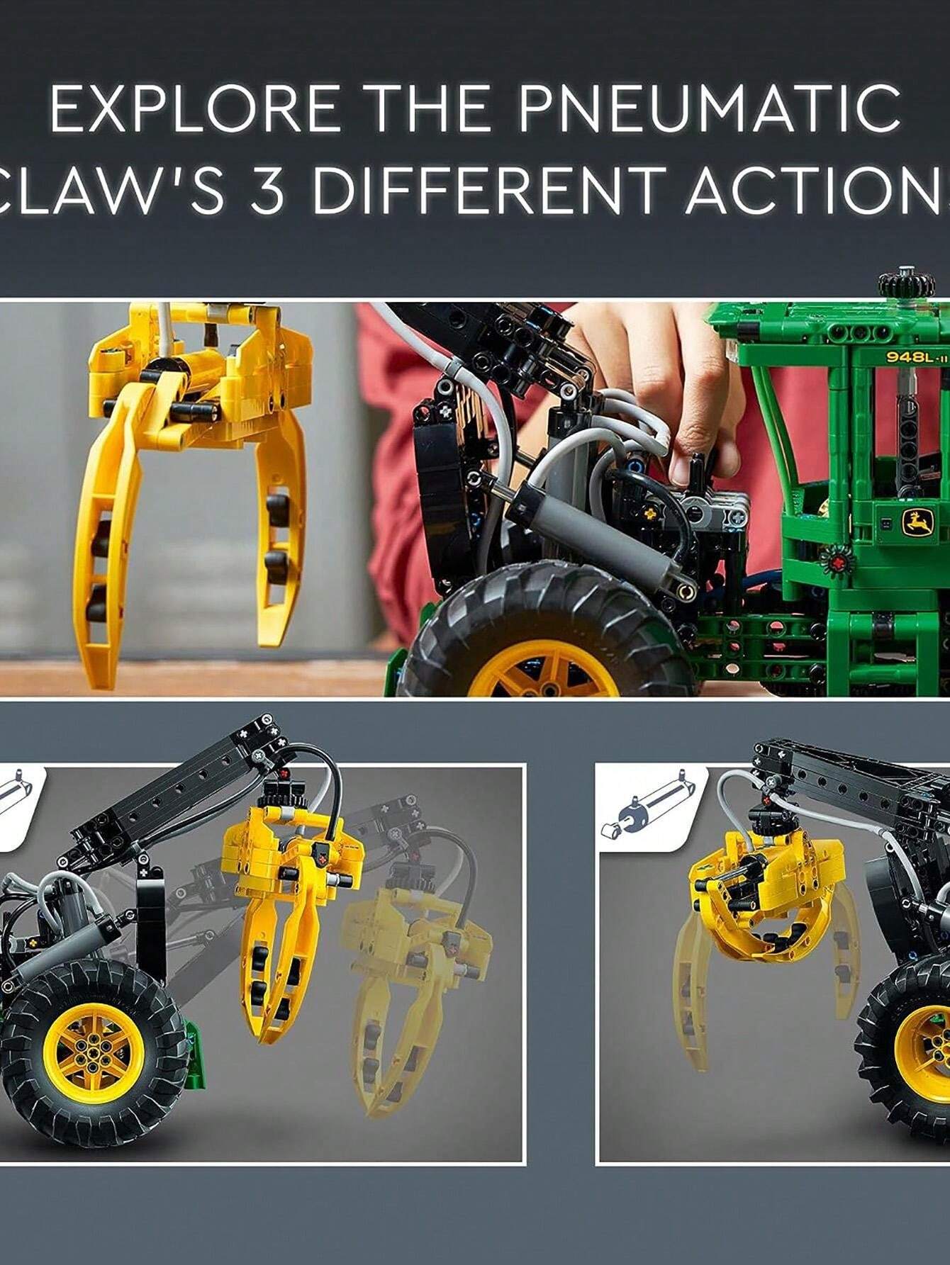 LEGO Technic John Deere 948L-II Skidder 42157 Advanced Tractor Toy ...