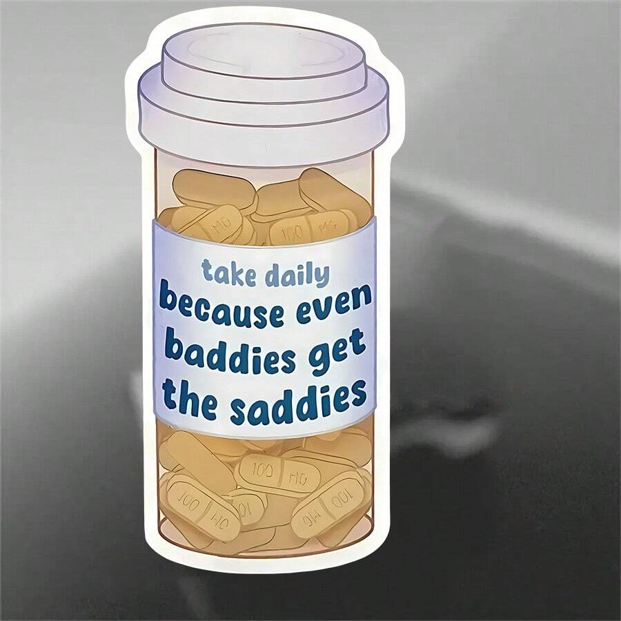 1PC,3 Inch Removable Waterproof Durable Funny Mental Health Awareness ...