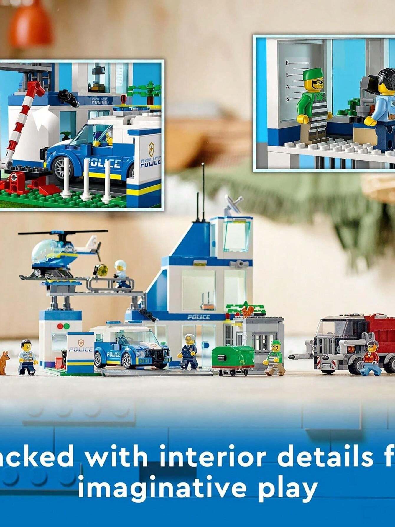 LEGO Building Block Assembly City Series 60316 Modern Police Station 6 ...