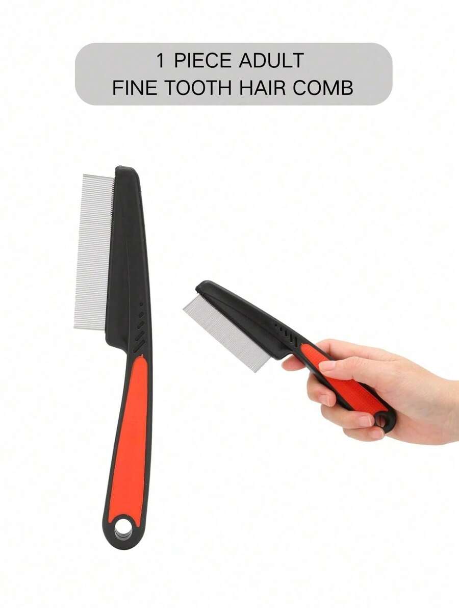 1-Piece Adult Fine Tooth Hair Comb To Help Remove Lice And Dandruff ...