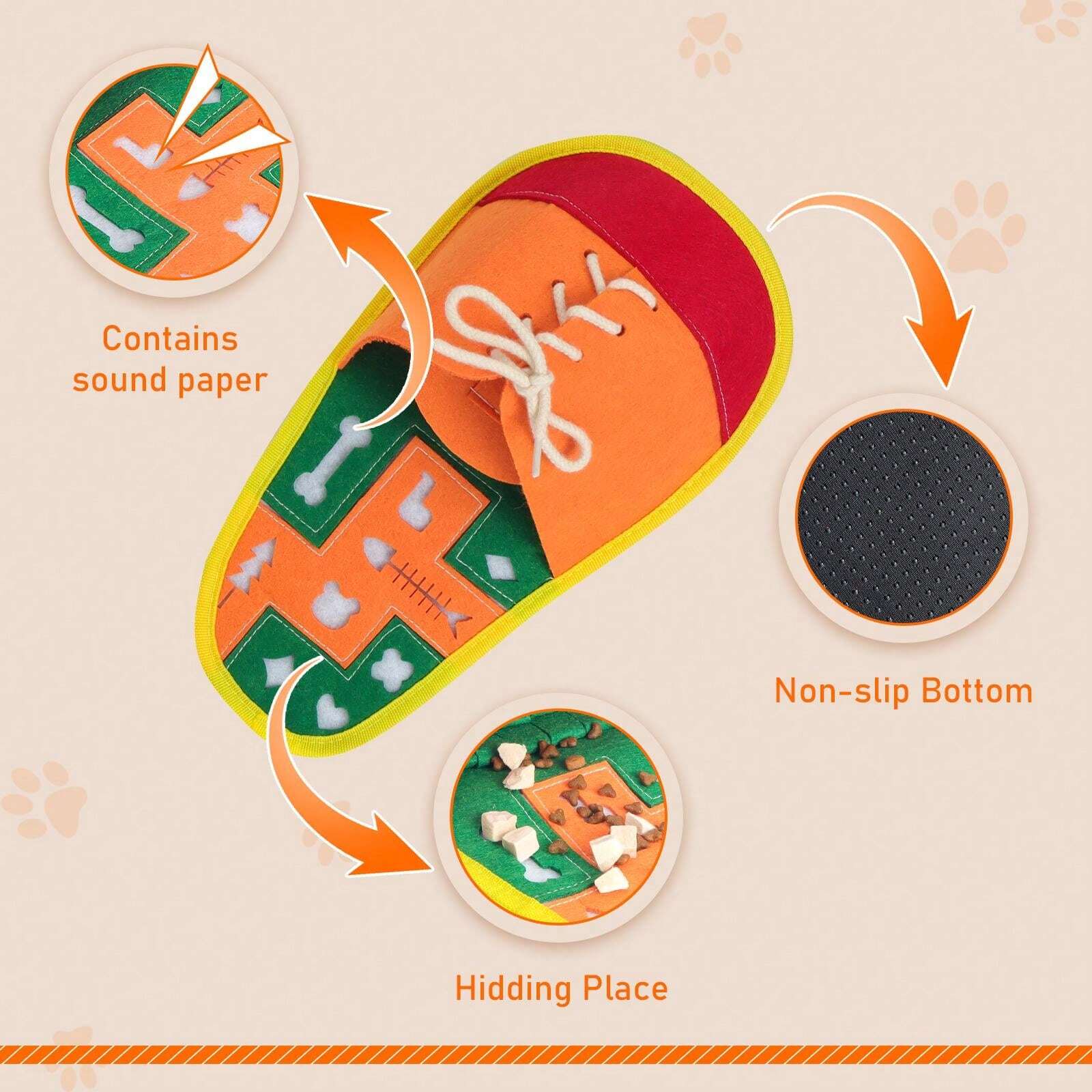 Dog Snuffle Mat For Dog Slow Feeding Washable Anti Bite Dog Slipper ...