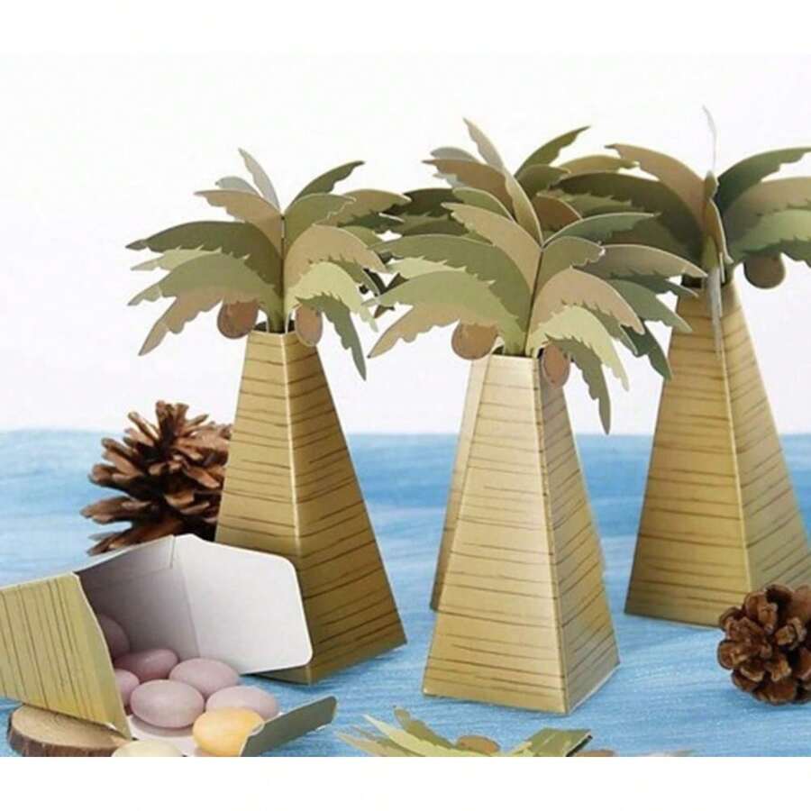 10 Hawaiian Palm Tree Cartons, Coconut Tree Saudi Candy Boxes | SHEIN EUQS